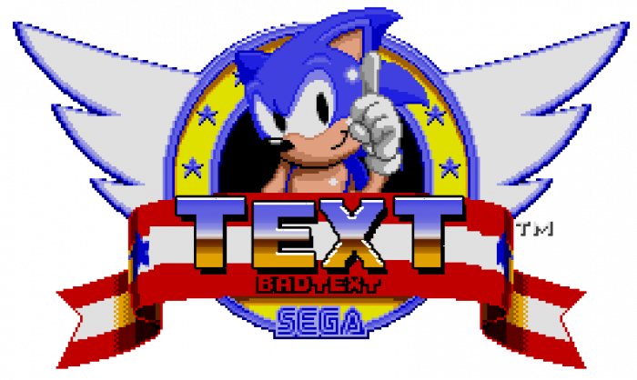 Sonic 1 title font | FontStruct